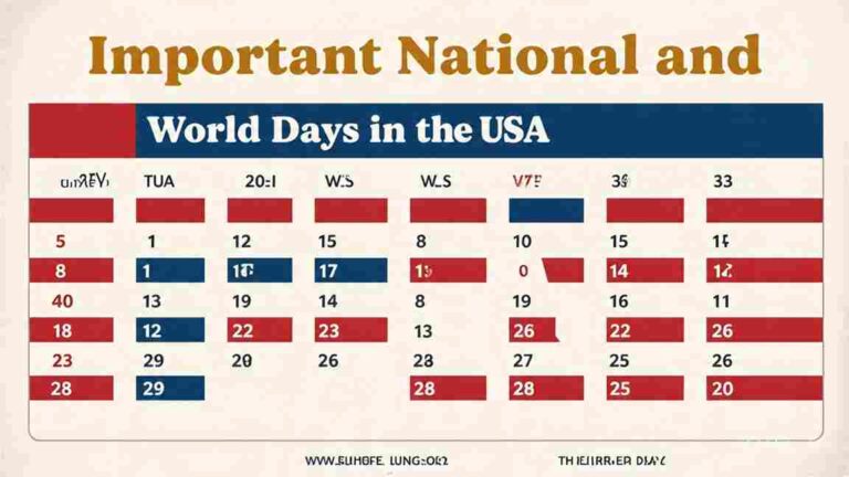 Important National and World Days in the USA for 2025: A Complete Guide ...